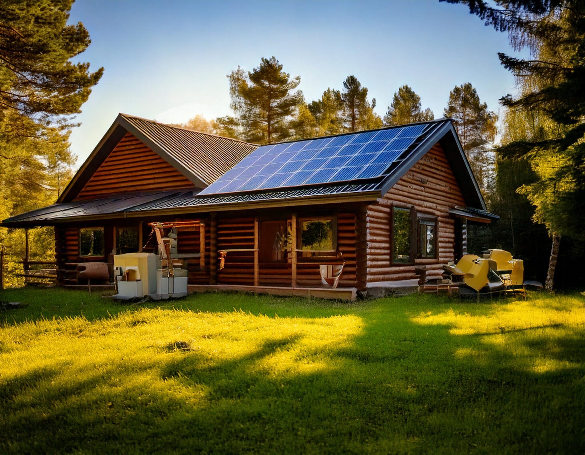 Cabin Off-Grid Living Made Easier: A Simple Solar Setup Explained ...